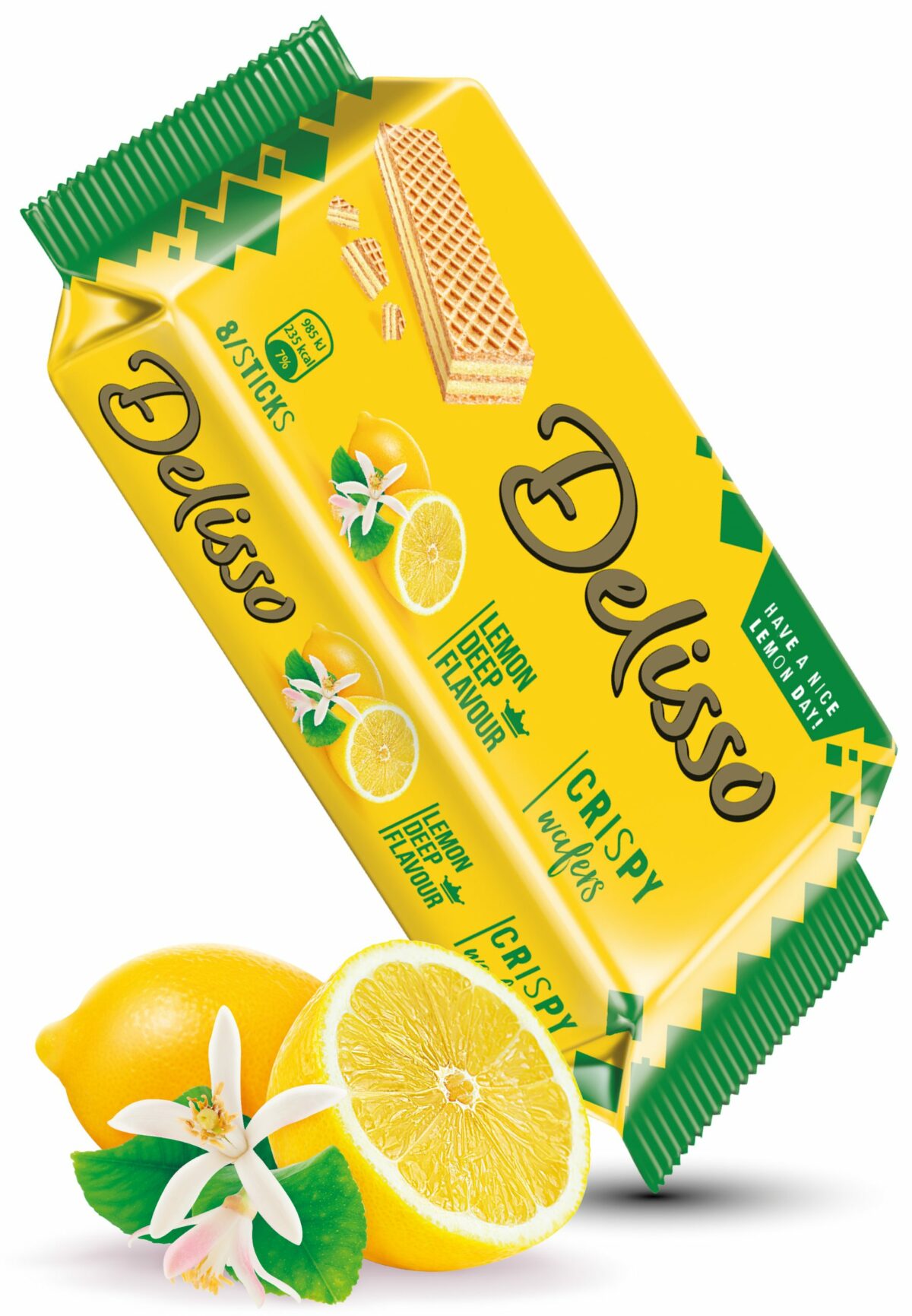 Delisso Lemon Cream Flavour Wafer - TorenUSA