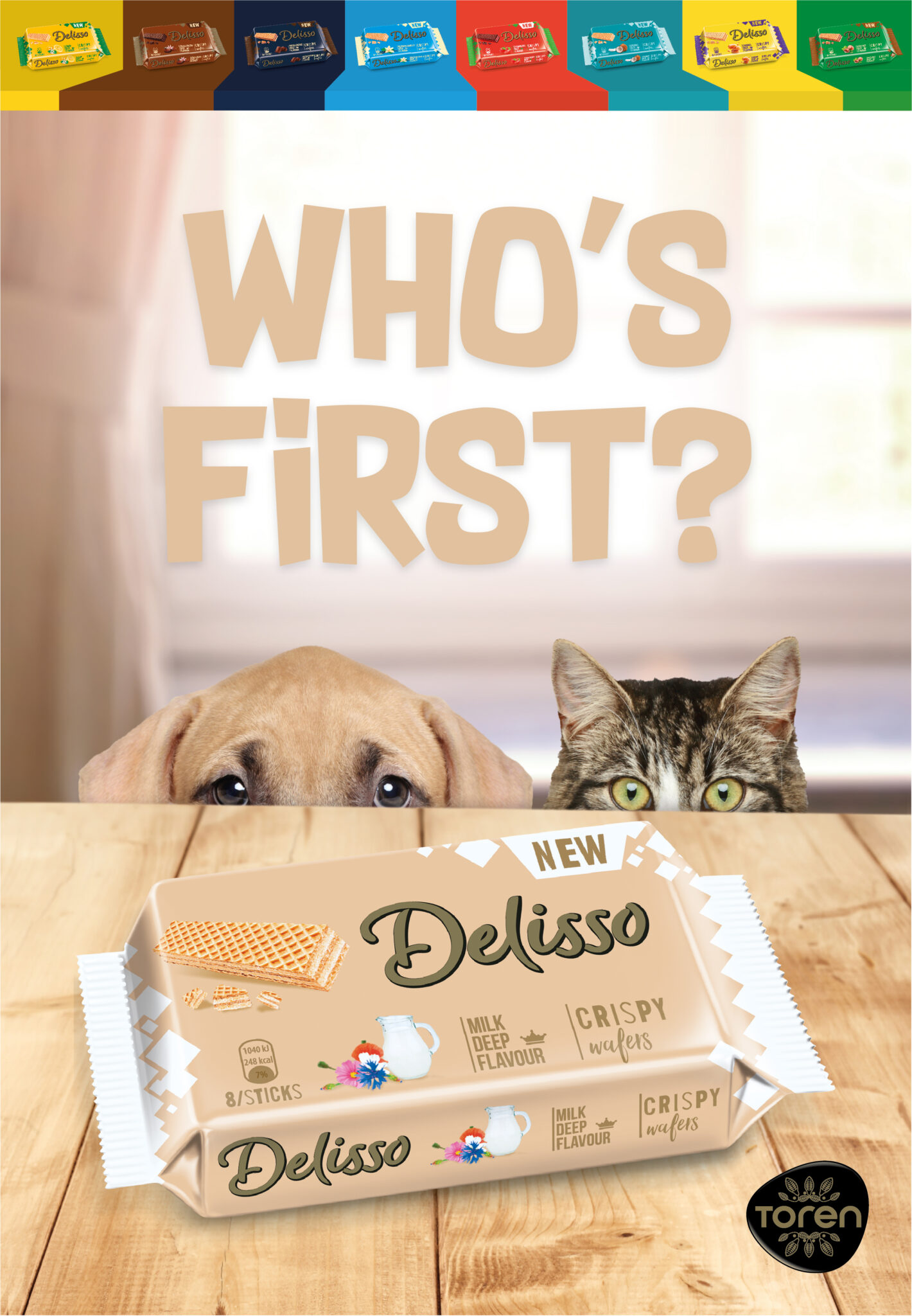 Delisso Milk Cream Flavour Wafer - TorenUSA