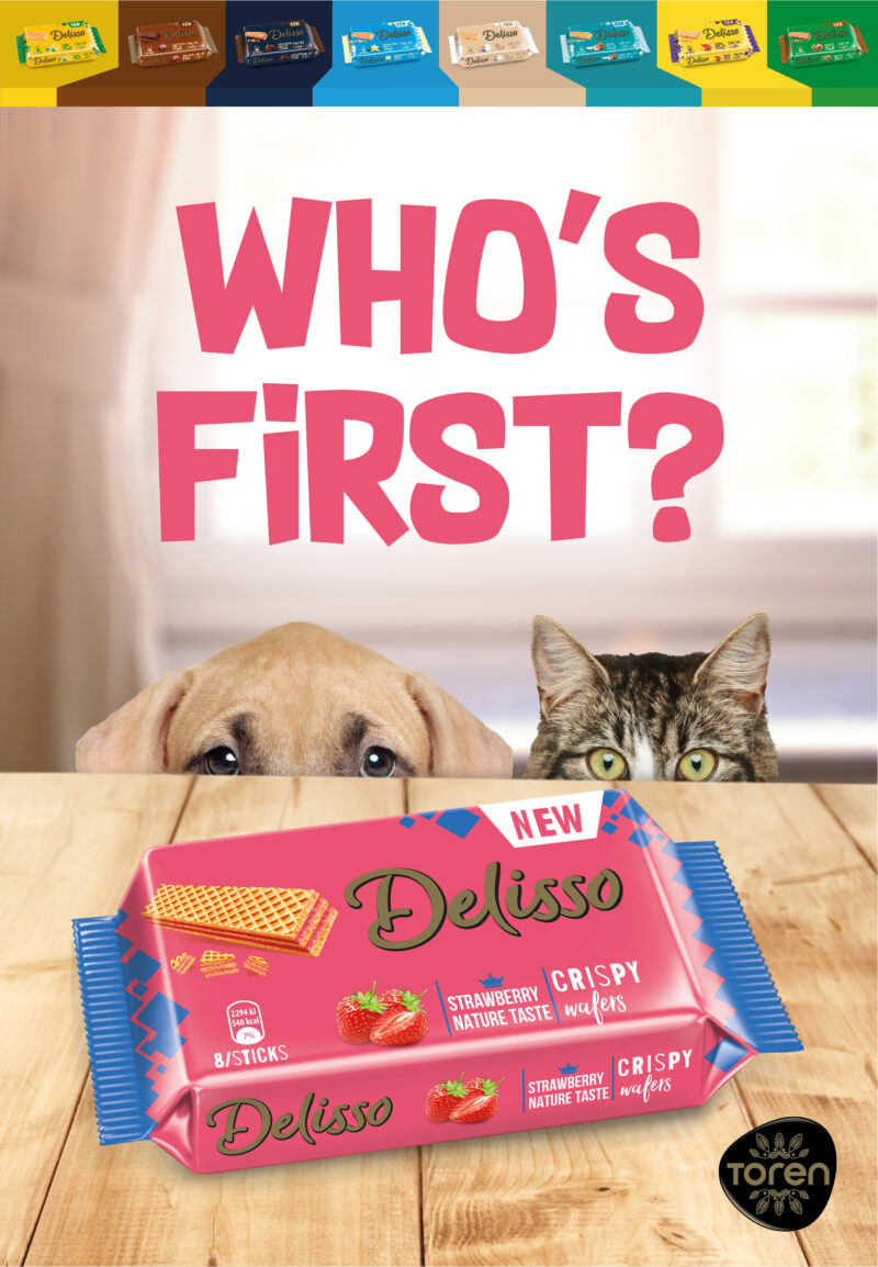 Delisso Strawberry Cream Flavour Wafer - TorenUSA