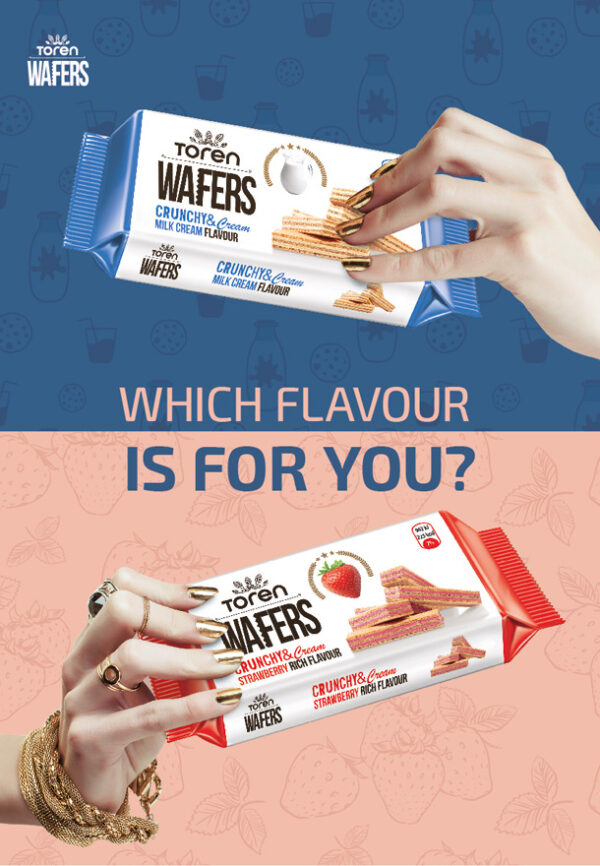 Premium Wafers Strawberry Cream - TorenUSA