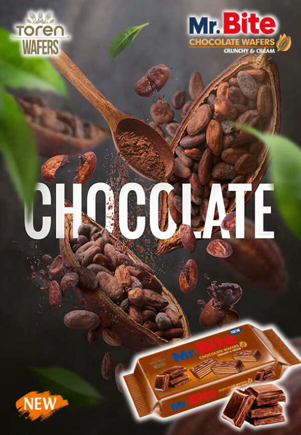 Mr.Bite Milk Chocolate Coated Wafers With Cocoa Cream - TorenUSA